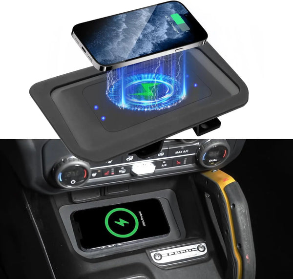 Console Wireless Charging Pad 20W for Ford Bronco 2021-2024 2/4-Door ...