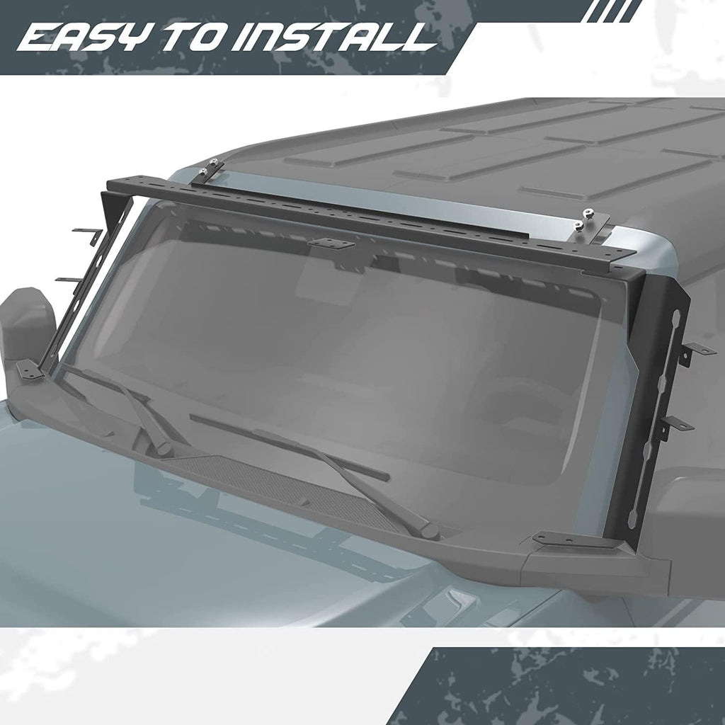 Upper + Side Windshield Mounting Bracket for 2021 - 2023 Ford Bronco ...