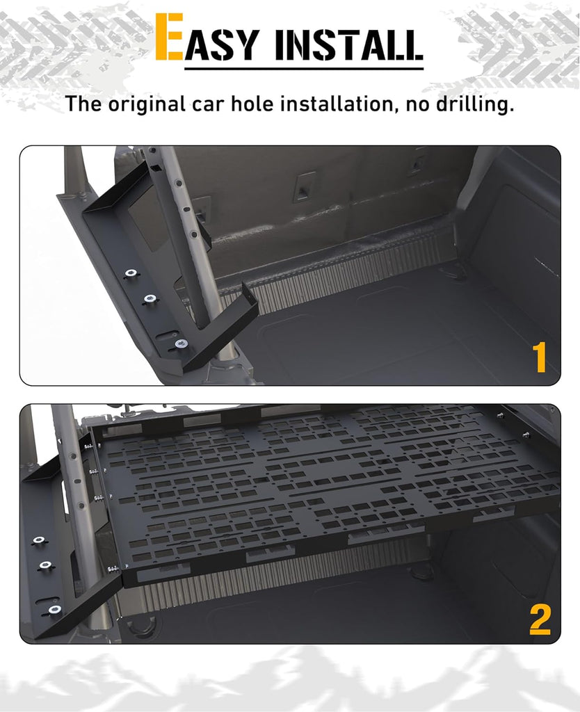 Interior Rear Cargo Basket Rack Fit for 2021-2023 Ford Bronco 4 Door ...