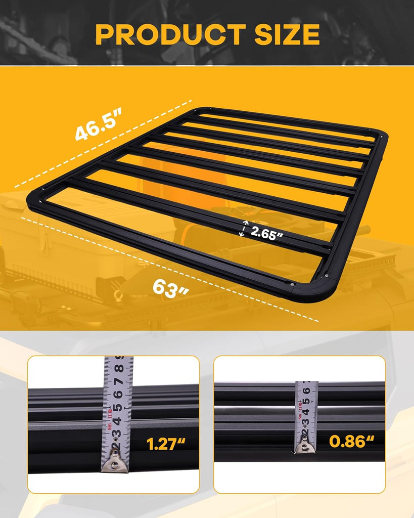 Roof Platform Fit for 2021-2024 Ford Bronco with Roof Rail Roof Rack ...