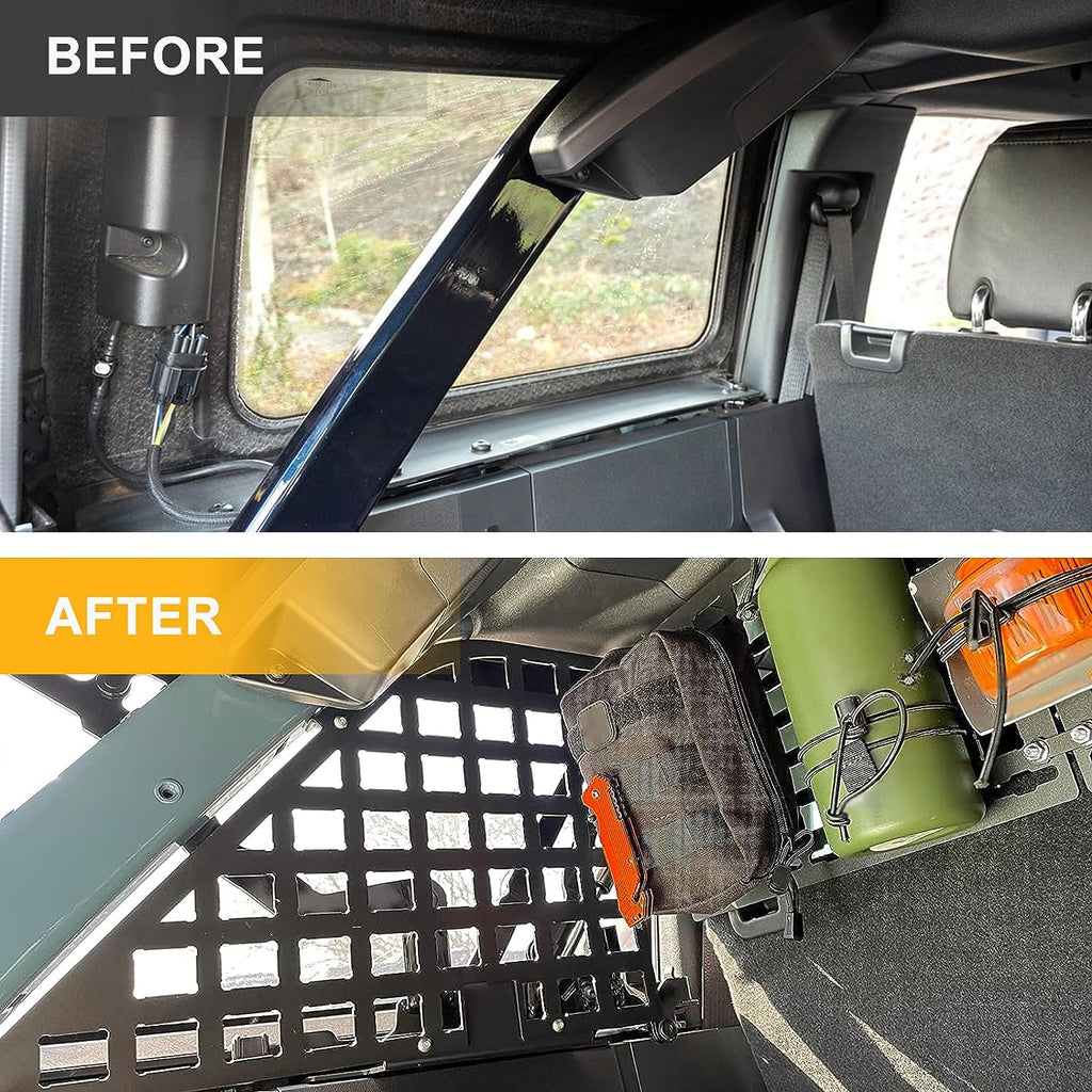 Rear Window Molle Panel System fit for Bronco 4 Door 2021-2024 – BROADDICT