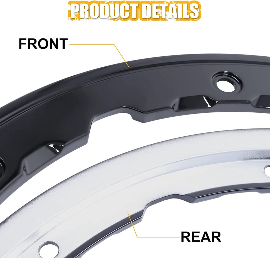 Broaddict 5X Bead Lock Trim Black Rings Kit Fit for 2021-2025 Ford ...