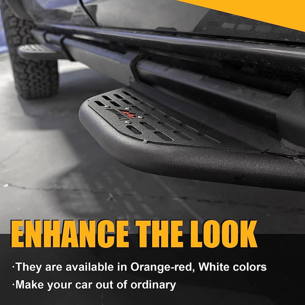 4X EZ-Steps Fit for 2021-2025 Ford Bronco 4 Door Add on OEM Rock Rail ...