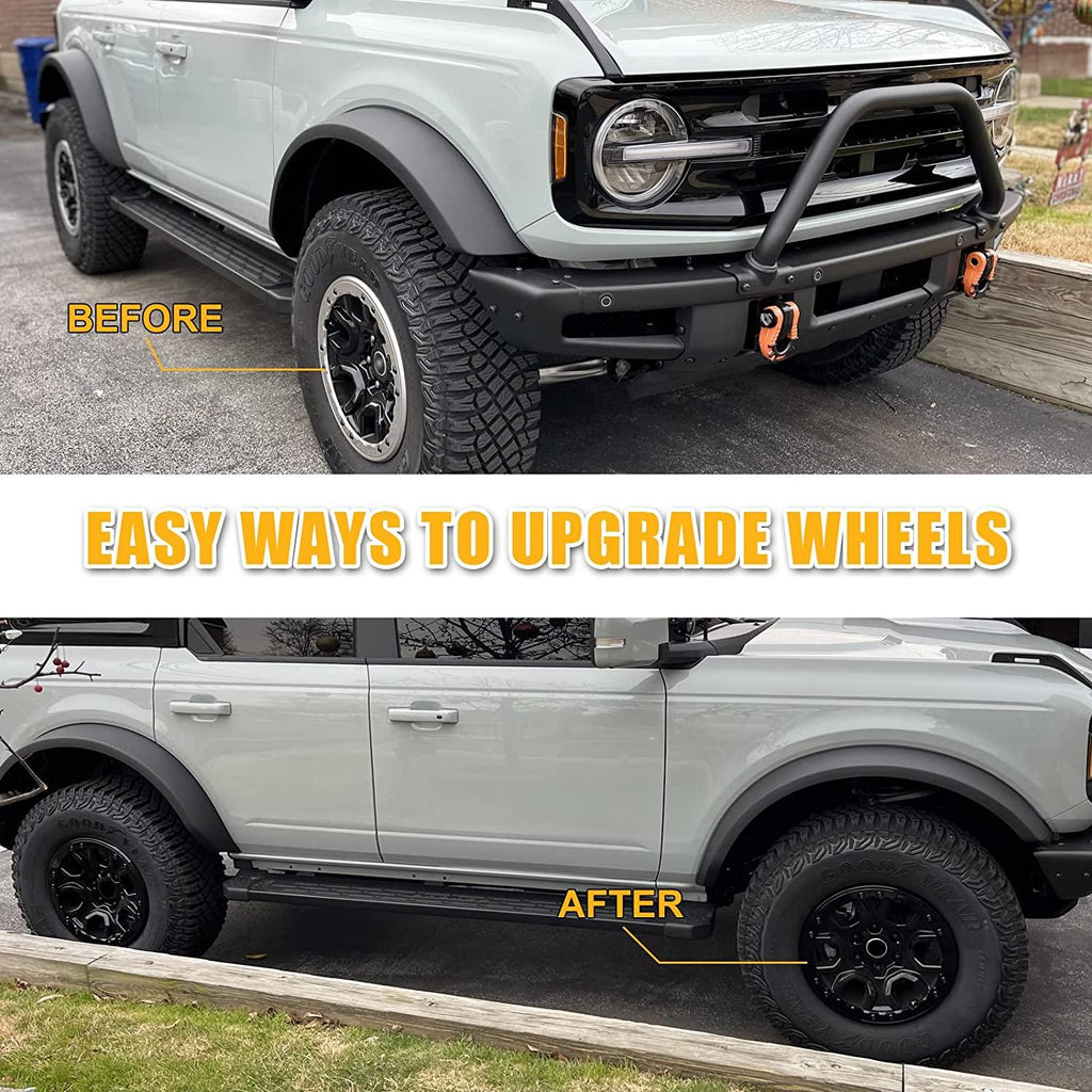 Broaddict 5X Bead Lock Trim Black Rings Kit Fit for 2021-2025 Ford ...